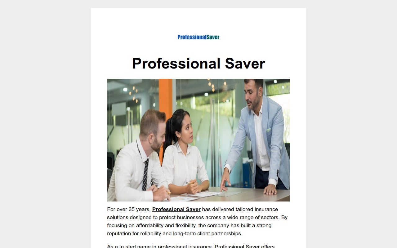 Professional Saver